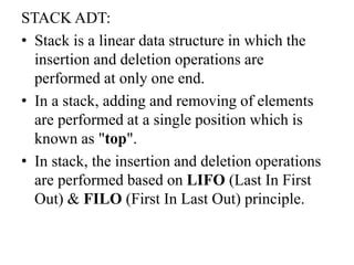CS8391 Data Structures Unit 2 PPT