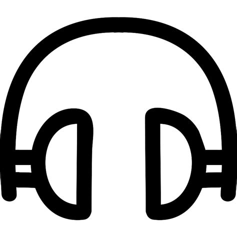 Headphones Hand Drawn Tool Vector SVG Icon SVG Repo