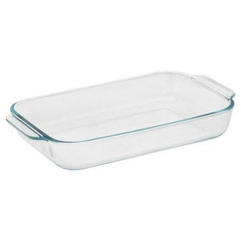 Pyrex Basics Rectangular Casserole 2 Quart Oblong Glass Baking Dish