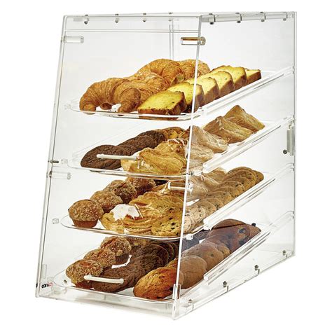 Winco Tiered Display Case 4 Trays Acrylic Russell Hendrix