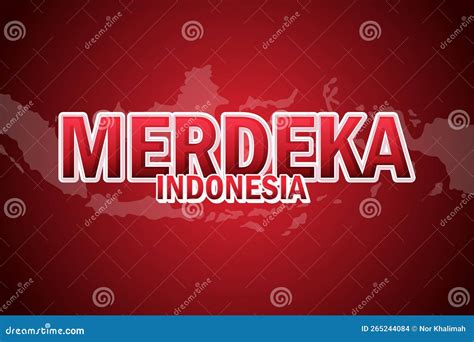 Merdeka Sale Banner Promotion With Red Background Vector Illustration