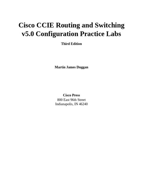 Cisco Ccie Routing And Switching V5 0 Configuration Practice Labs Pdf
