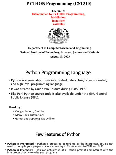 02 python intro installation identifiers variables ss pdf