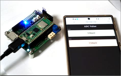 Raspberry Pi Picow Ajax 를 이용한 실시간 웹 전압 디스플레이