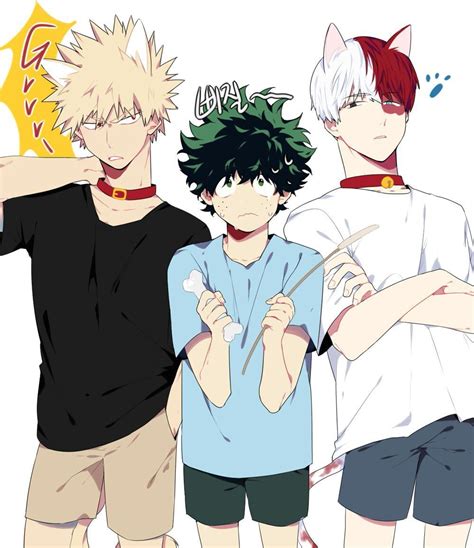 Bakugou Deku And Todoroki Official Art
