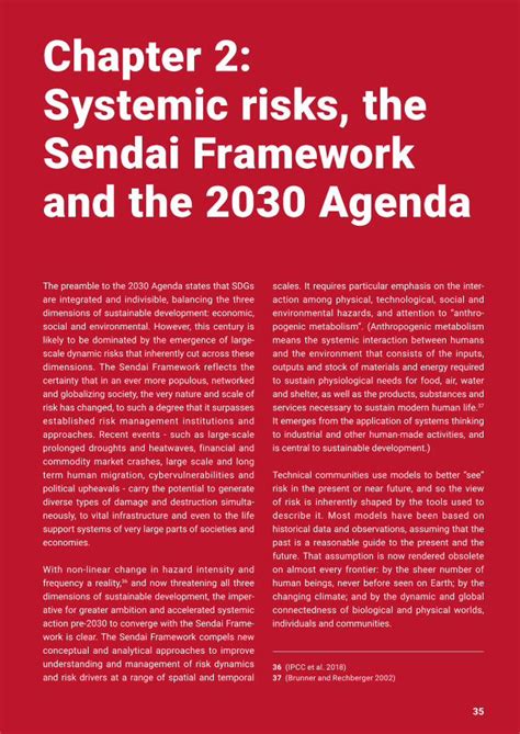 Pdf Chapter 2 Systemic Risks The Sendai Framework And The