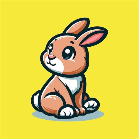 Premium Vector Cute Rabbit Vector Illustration
