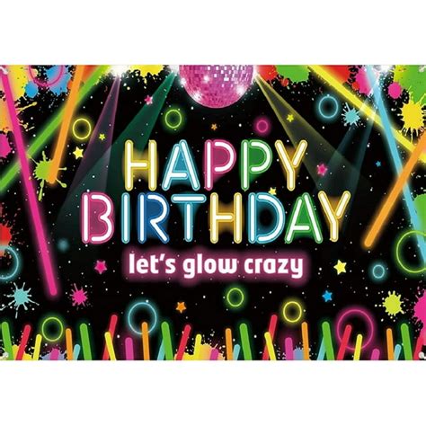 Glow Neon Party Photography Backdrop Splatter Background Custom