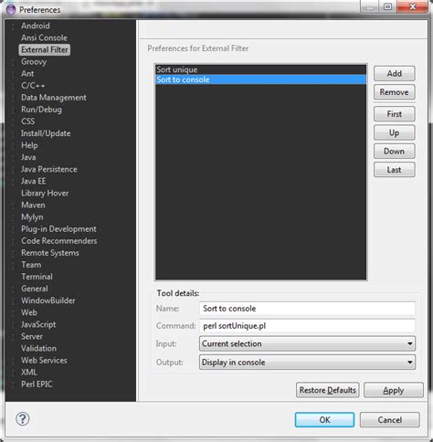 Eclipse Plugin External Filter — Internationalization Cookbook