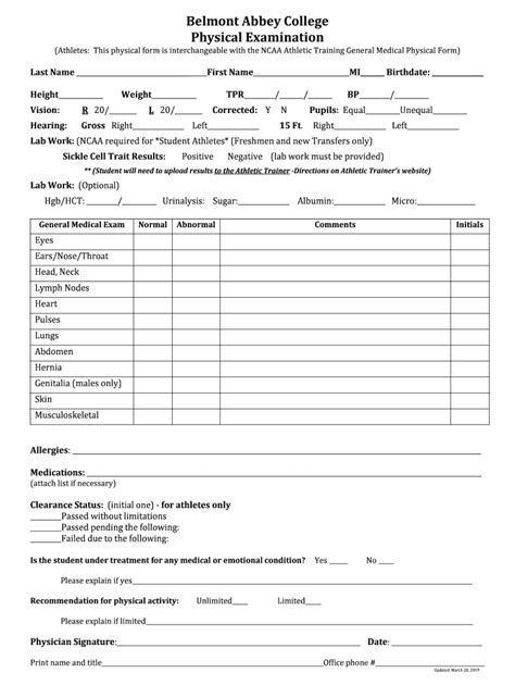 Ncaa Physical Form Complete With Ease Airslate Signnow