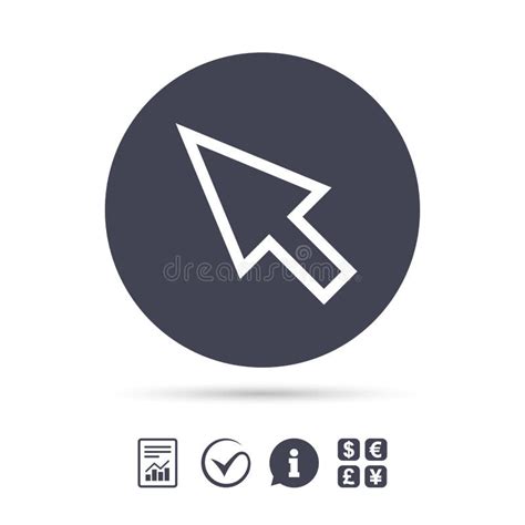 Mouse Cursor Sign Icon Pointer Symbol Stock Vector Illustration Of