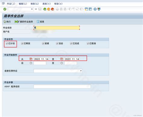 Sap Sm36 后台作业「实例」 Csdn博客