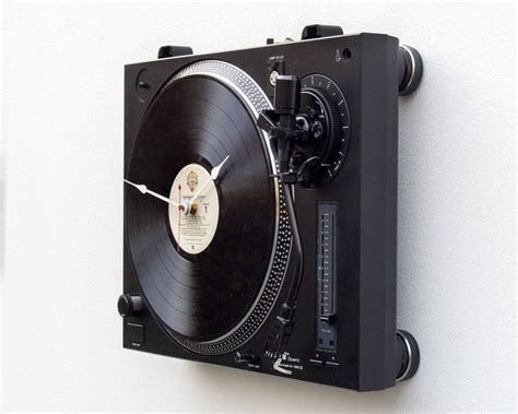 Turntable Clock Record Player Clock Record Album Clock Etsy Record