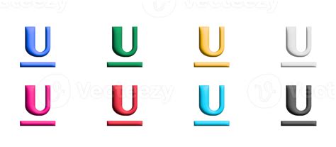 Vertical Align Bottom Icon Set Colored Symbols Graphic Elements