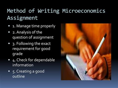 Microeconomics Assignment Method Ppt