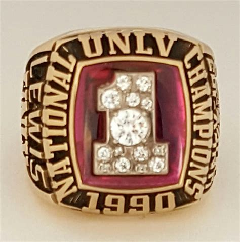 1990 Unlv Runnin Rebels National Champions 10k Yellow Gold