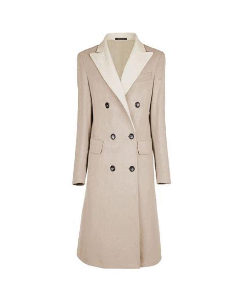 Jackets And Coats Double Breasted Wool Coat Made In Italy