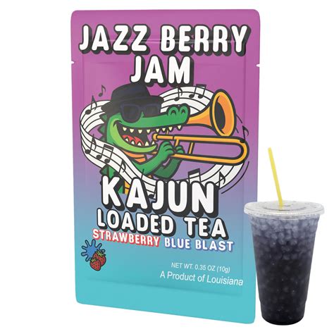 Jazz Berry Jam Loaded Tea Strawberry • Blue Blast Kajun Loaded Tea