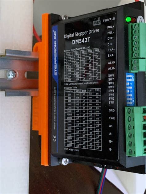 Din Rail Mount For A Dm542t Stepper Motor Driver By