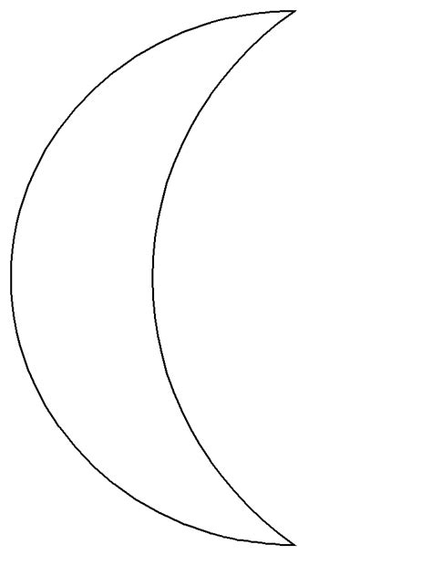 Moon Simple Shapes Coloring Pages Coloring Book