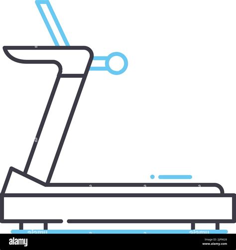 Track Line Icon Outline Symbol Vector Illustration Concept Sign