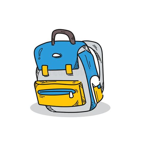 Bolso De Escuela Del Ejemplo Ilustración Del Vector Ilustración De