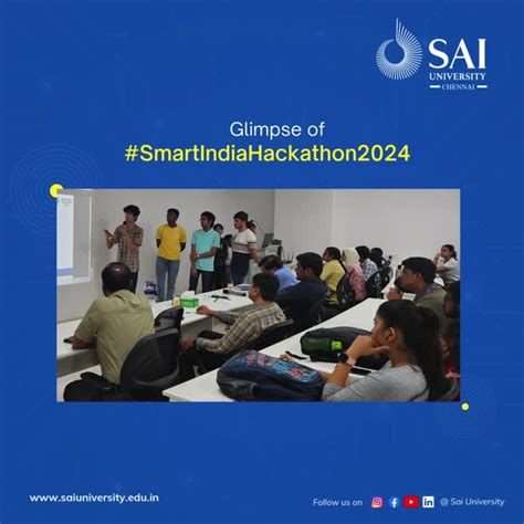 Sih2024 Smartindiahackathon2024 Hackathon Innovation Saiuniversity