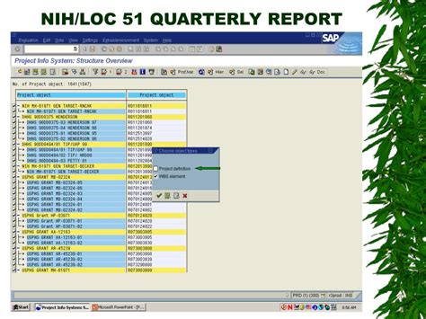 Ppt Nih Loc 51 Quarterly Report Powerpoint Presentation Free
