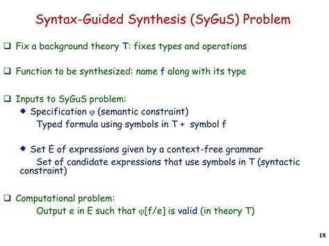 Ppt Syntax Guided Synthesis Powerpoint Presentation Free Download