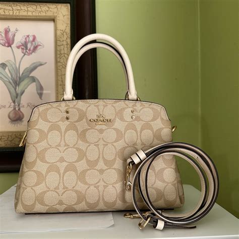 Coach Mini Lillie Carryall Signature Canvas Gem