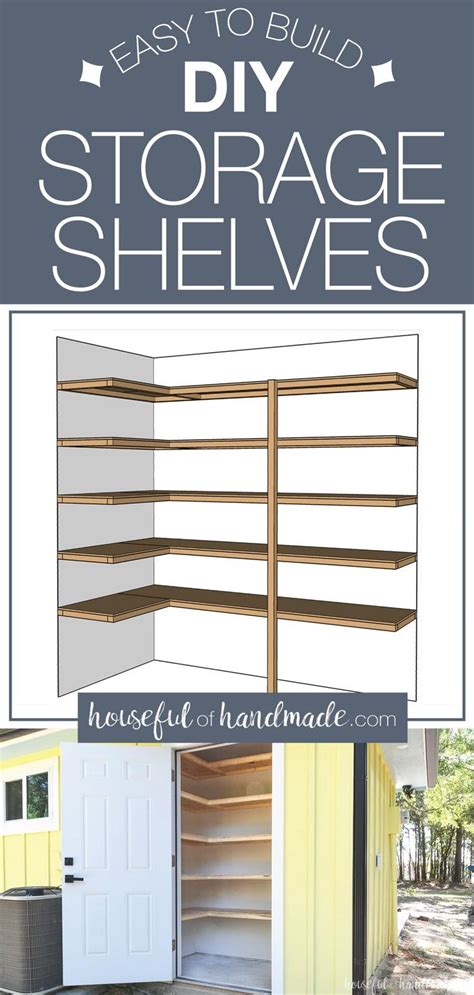 Easy Diy Storage Shelves Diy Storage Shelves Diy Storage Diy Closet