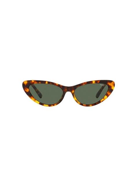 Polo Ralph Lauren Cat Eye Sunglasses In Green Lyst Uk