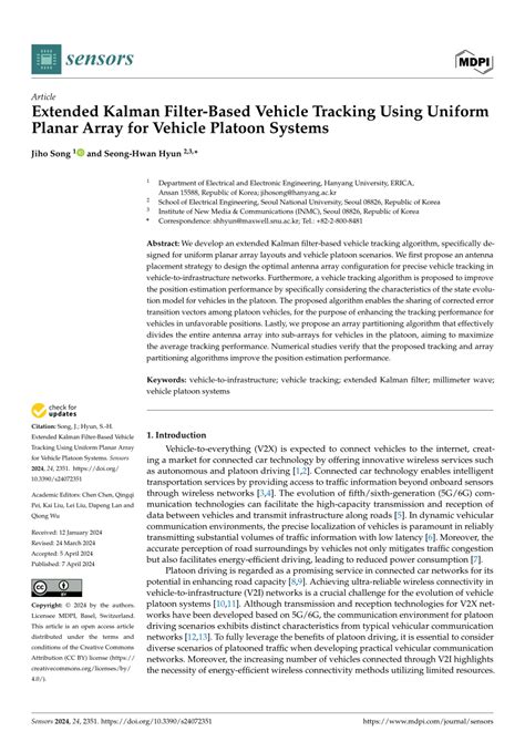 Pdf Extended Kalman Filter Based Vehicle Tracking Using Uniform