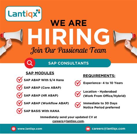 Lantiqx On Linkedin Hiring Sapconsultants Sapabap Sap Saphiring Sapconsultant Saphana