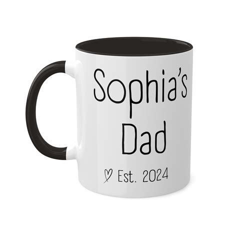 Personalized New Dad Mug Fathers Day Ts For Dad Daddy Mug