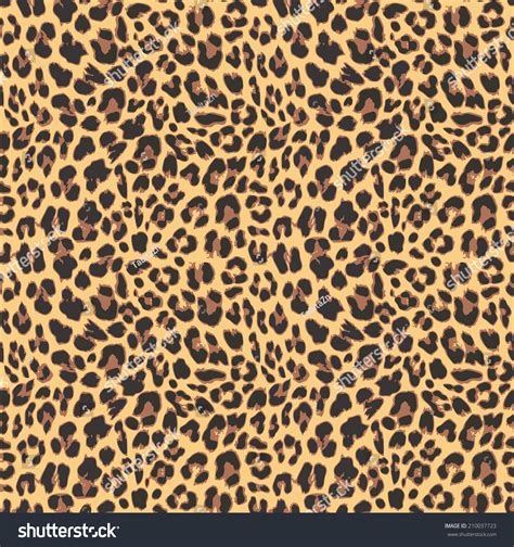 Leopard Seamless Pattern Design Vector Illustration Stock Vector Royalty Free