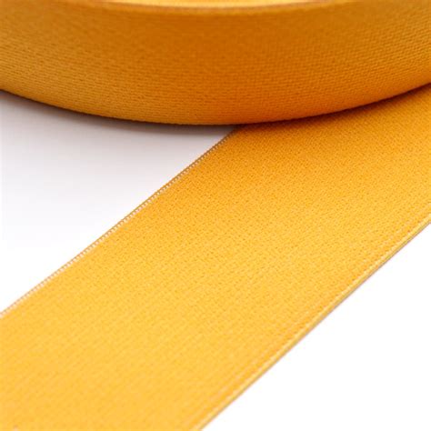 Gummiband breit curry uni breite Gummibänder Gummibund