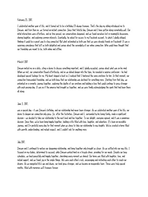 Relationship Timeline Pdf Love