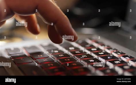 Man Typing On Keyboard Of Computer Stock Photo Alamy