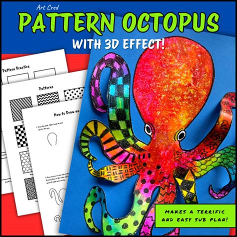Pattern Octopus Art Projecteasy Art Sub Planpattern Art Lessonoctopus Art