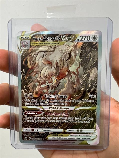 Pokemon TCG Hisuian Zoroark VSTAR GG Crown Zenith Hobbies Toys Toys Games On Carousell