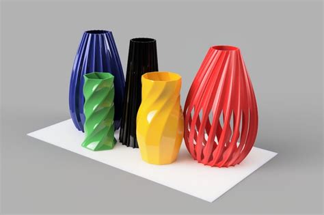 Vase Collection Stl Files For 3d Printer Etsy