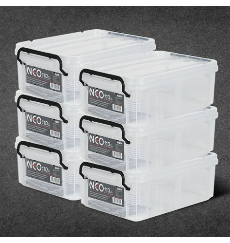 코멕스 정리의 신 네오박스 110 11l 6개 투명 리빙박스 티몬