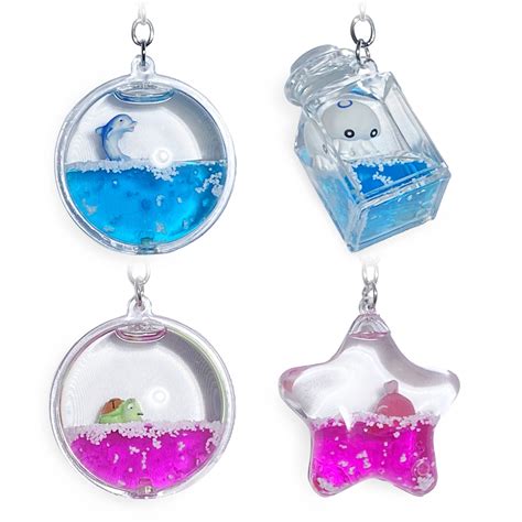 찰랑거리는 피규어 바다 오일 열쇠고리 키링 토코샵 완구 가방걸이 오일키링 아쿠아리움 특별한선물