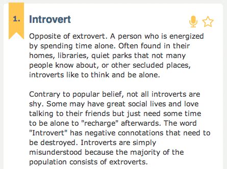 Introvert Meaning