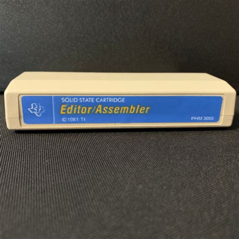 Texas Instruments Ti 994a Editor Assembler 1981 Tested Cartridge
