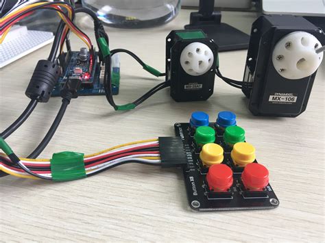 Dynamixel Mx2810 And Mx10620 With Opencm904 And Opencm 485 Exp Push Button Control