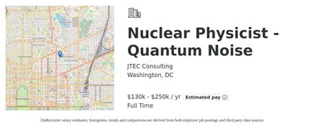 Jtec Consulting Nuclear Physicist Quantum Noise Job Washington
