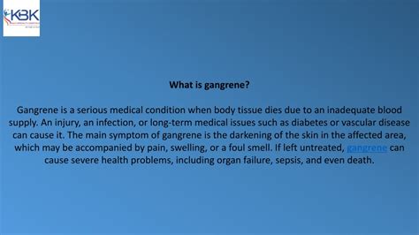 PPT Gangrene Treatment In Hyderabad PowerPoint Presentation Free