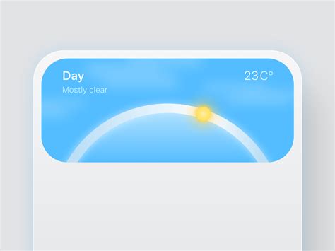 Weather App Widget By Algirdas Jasaitis On Dribbble